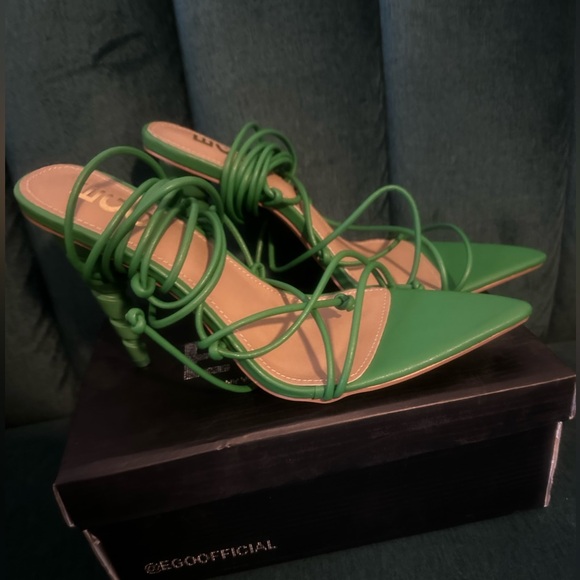 EGO | Shoes | Brand New Ego Green Heels | Poshmark